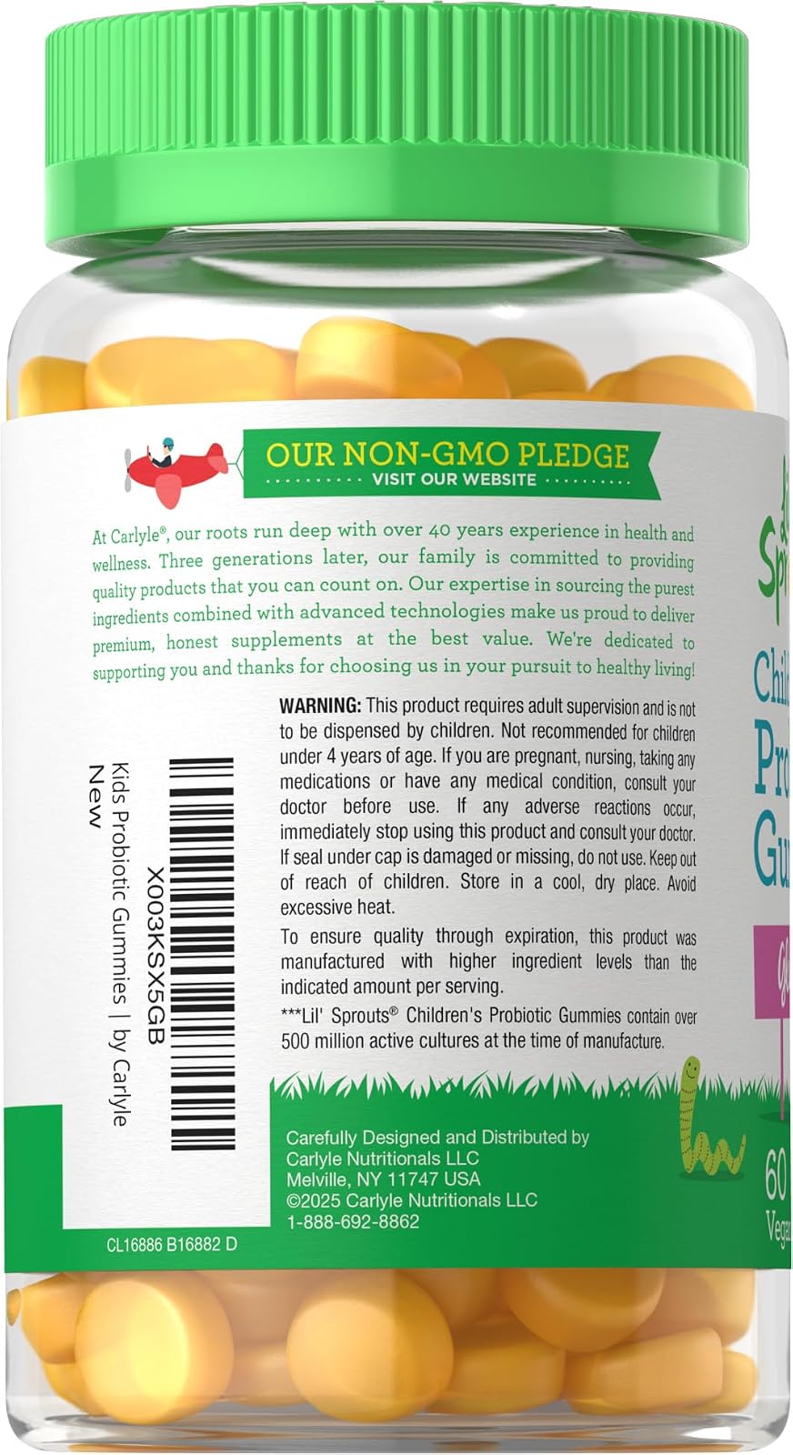 Carlyle kids gummies with natural flavours
