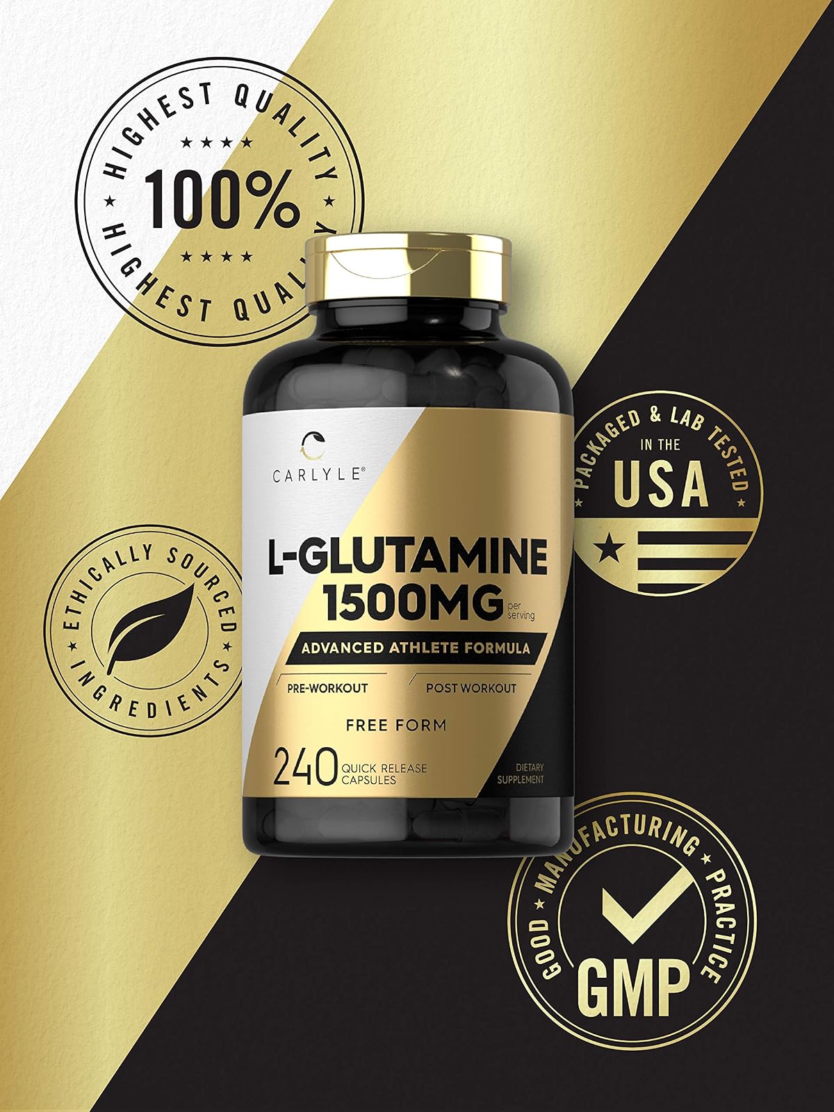 Carlyle l-glutamine promotes immune function