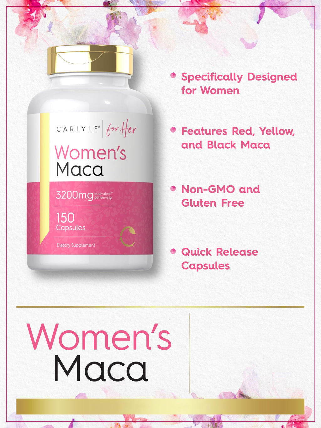 Carlyle Maca capsules for vitality