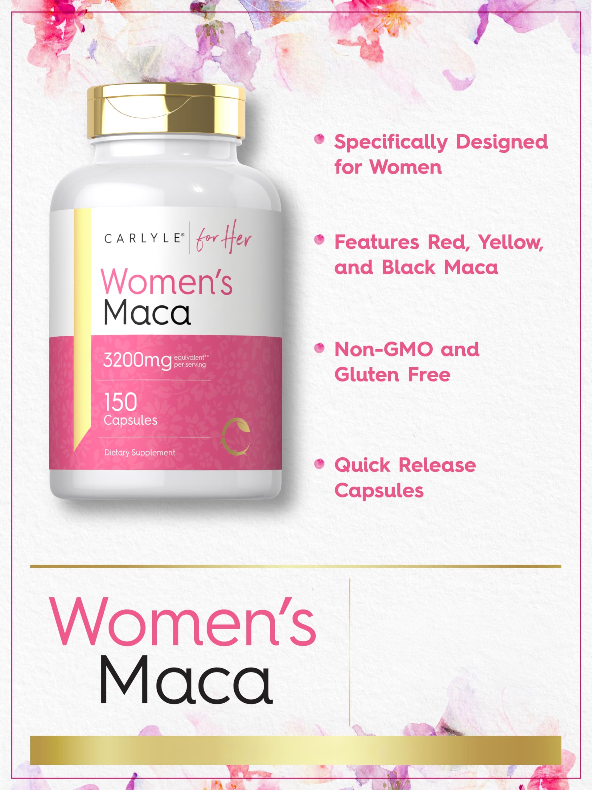 Carlyle Maca capsules for vitality