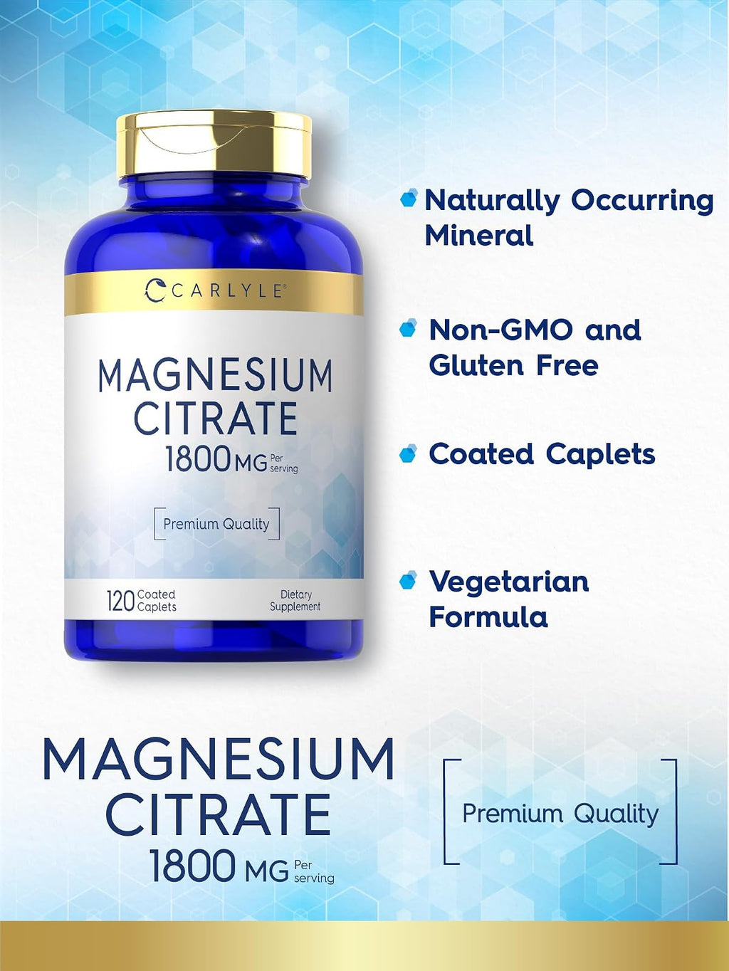 Carlyle magnesium citrate for muscle health