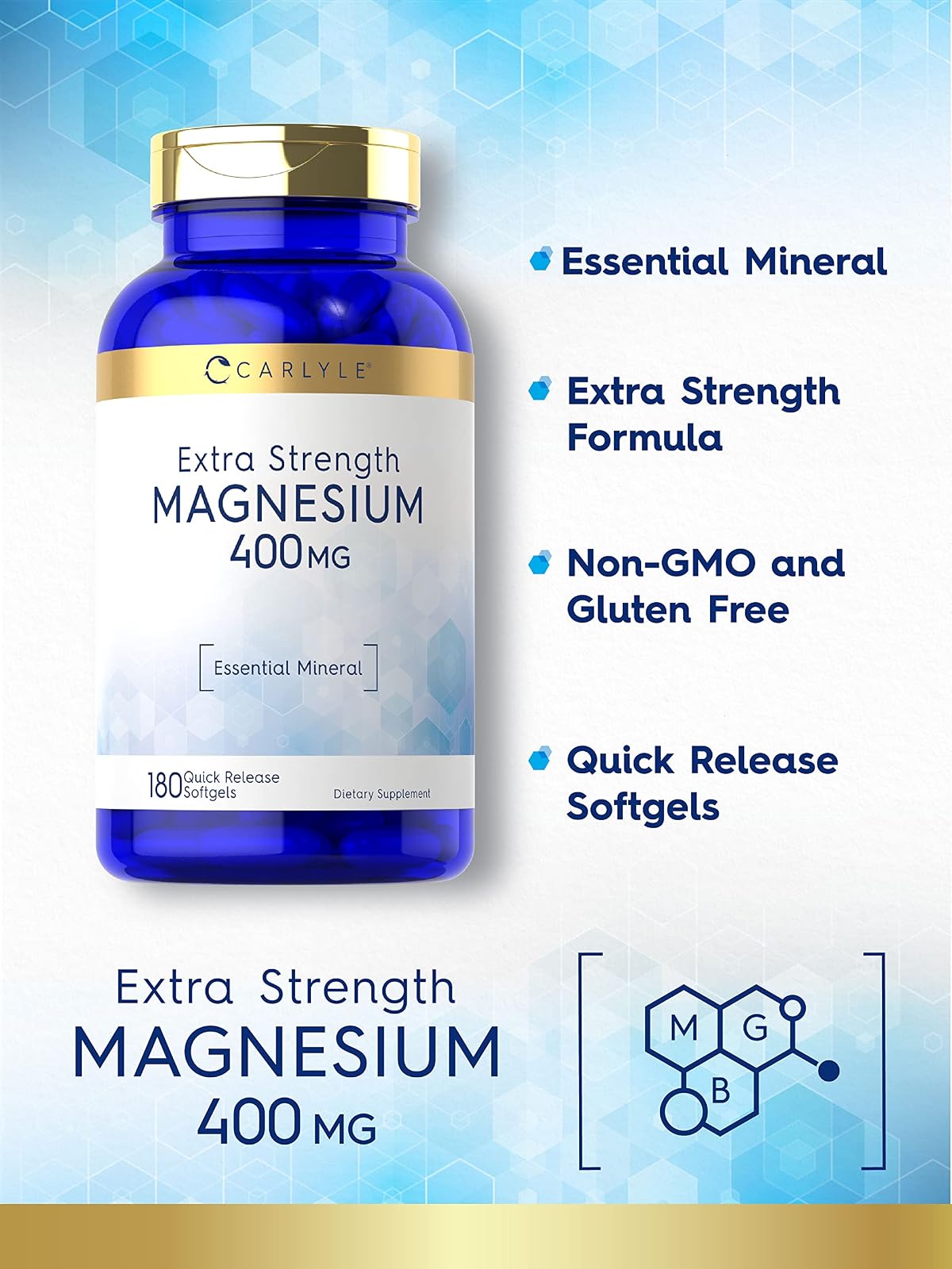 Carlyle magnesium oxide for muscle support