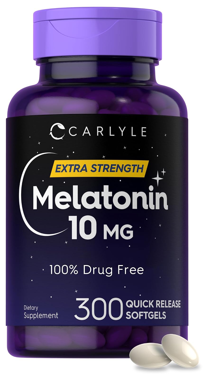 Carlyle melatonin 10mg softgels for sleep