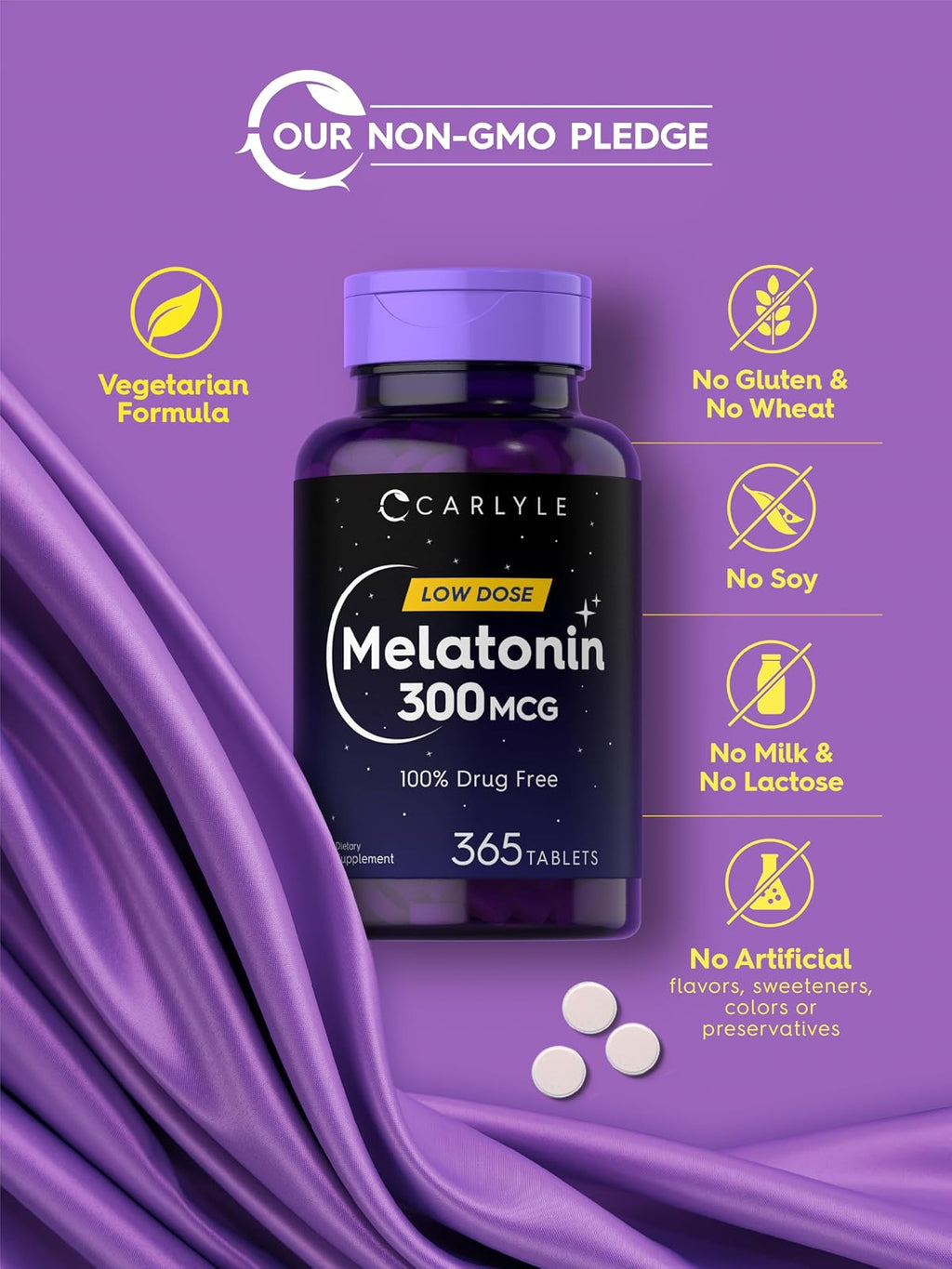 Carlyle melatonin for nighttime calm