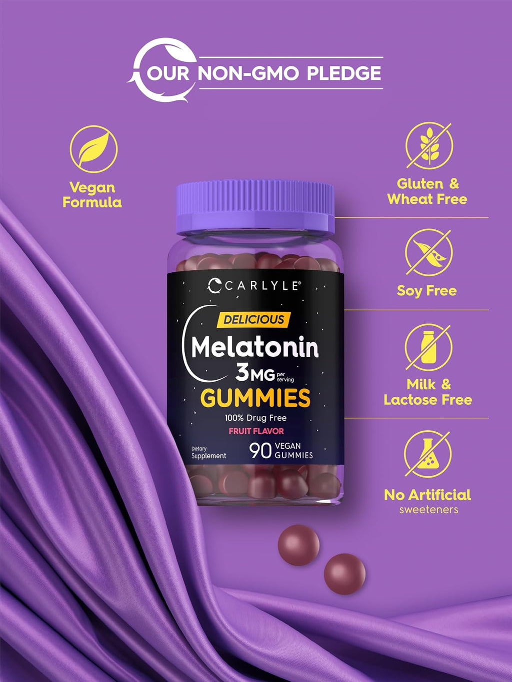 Carlyle melatonin gummies for better sleep
