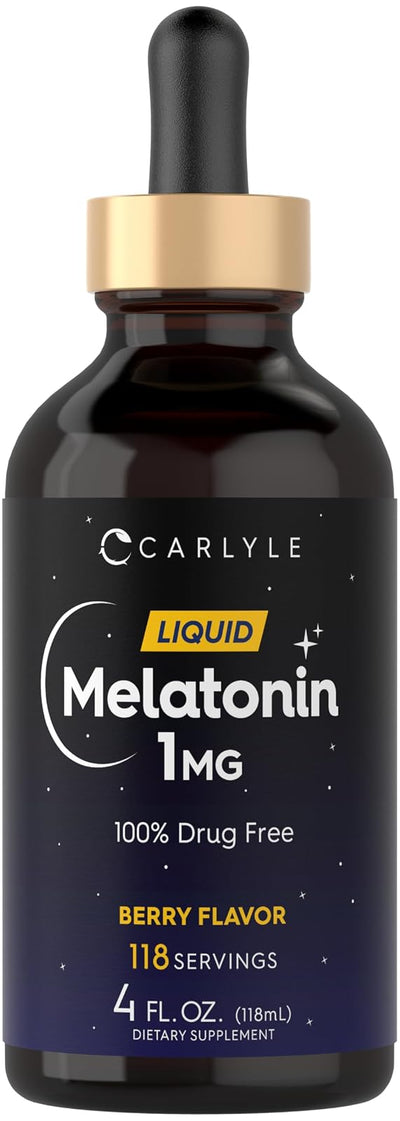 Carlyle Melatonin 1 mg - 4 fl oz Drops - Berry Flavor