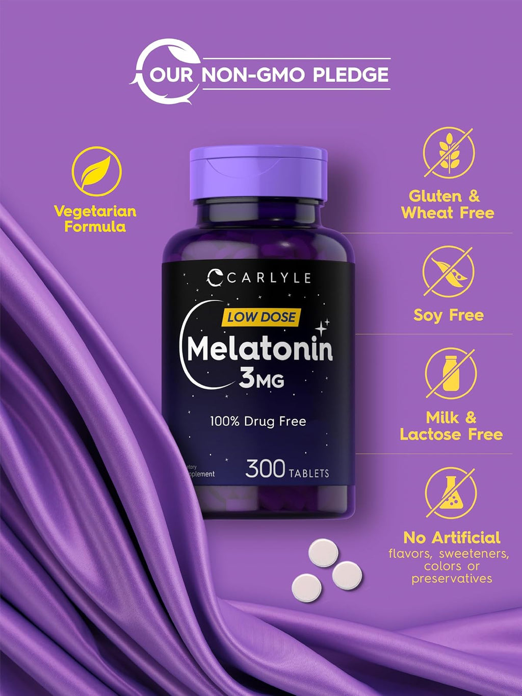 Carlyle melatonin supports healthy sleep