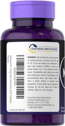 Carlyle melatonin supports sleep quality