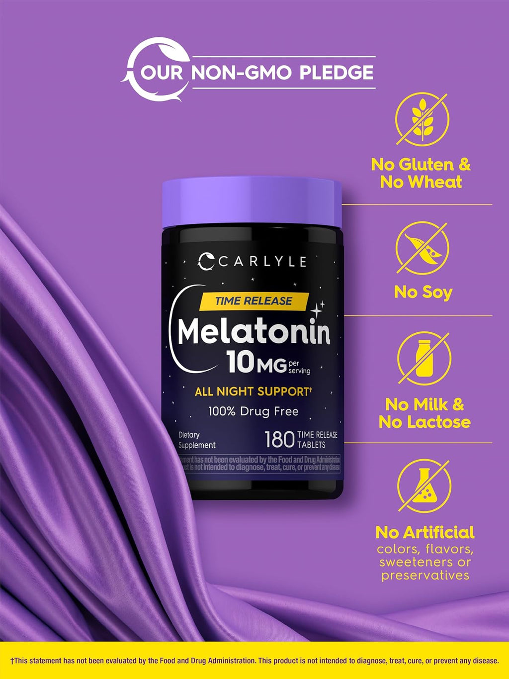 Carlyle melatonin supports sleep quality