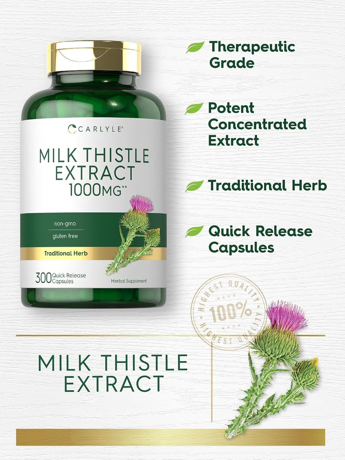 Carlyle milk thistle extract benefits