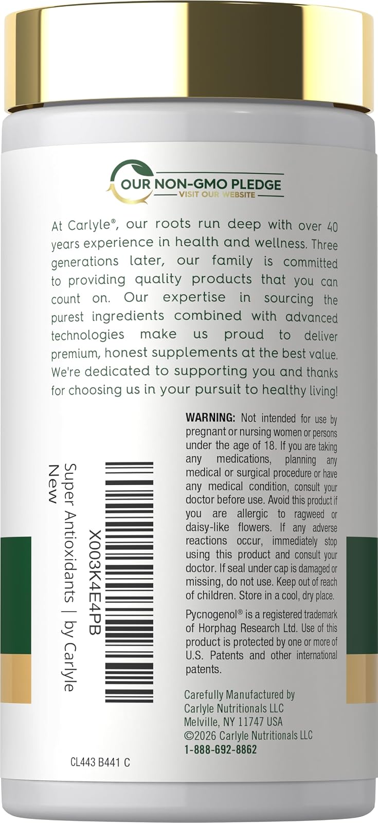 Carlyle multivitamin for men’s health