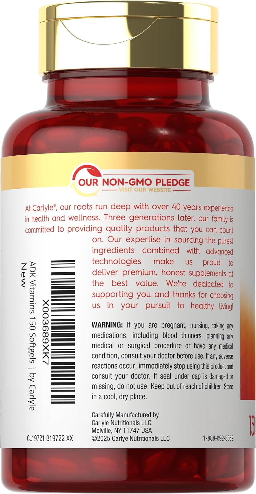 Carlyle multivitamin for men’s vitality