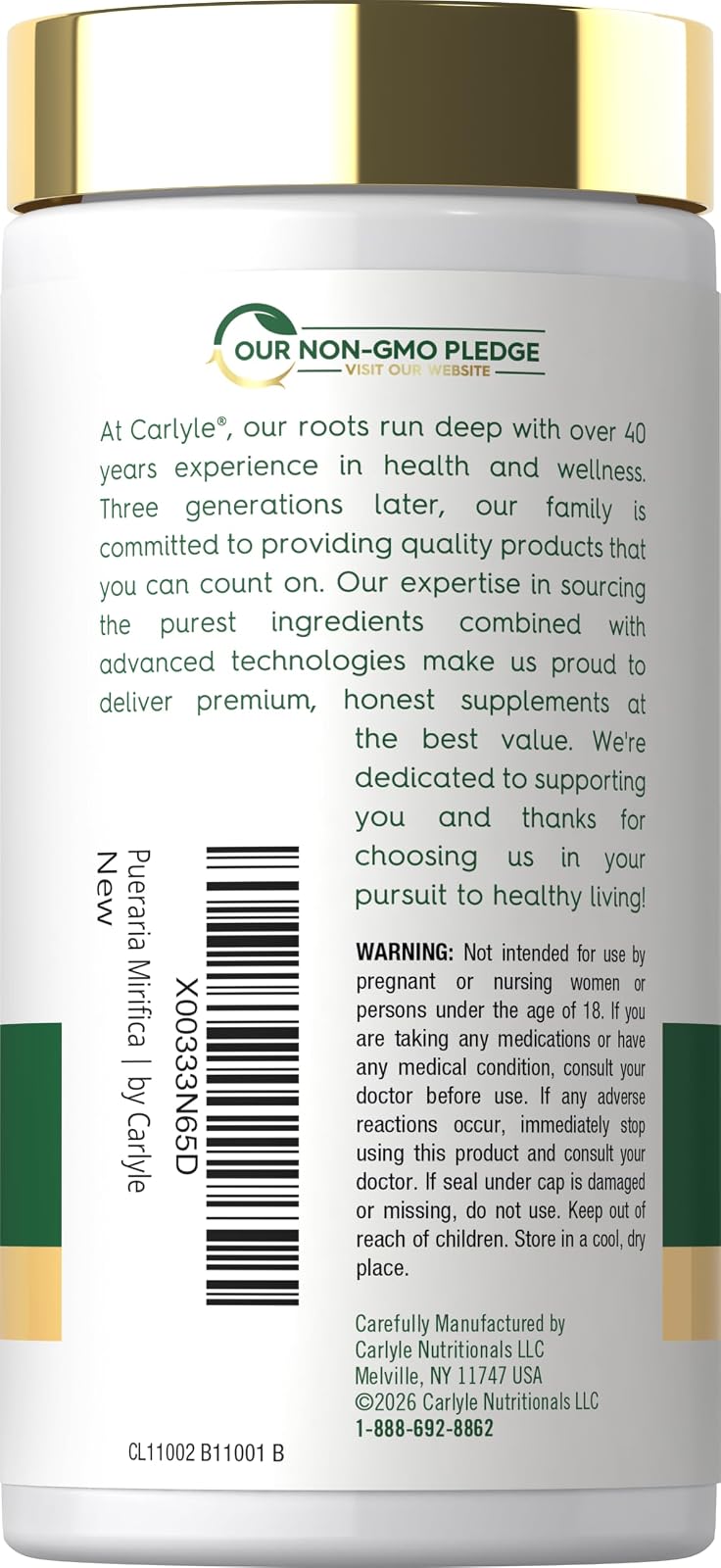 Carlyle multivitamin for men support