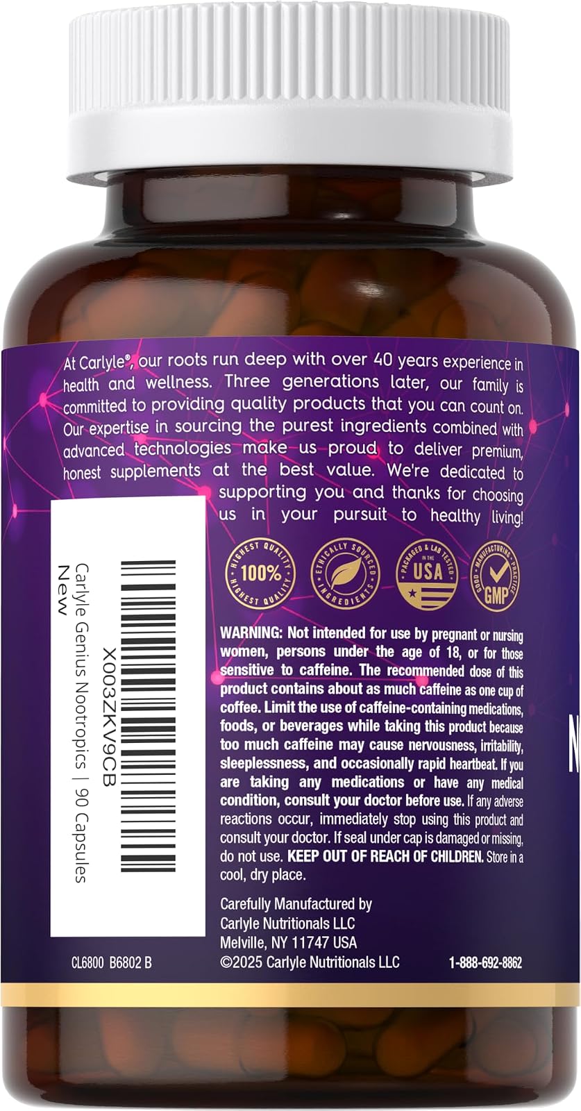 Carlyle multivitamins for cognitive support