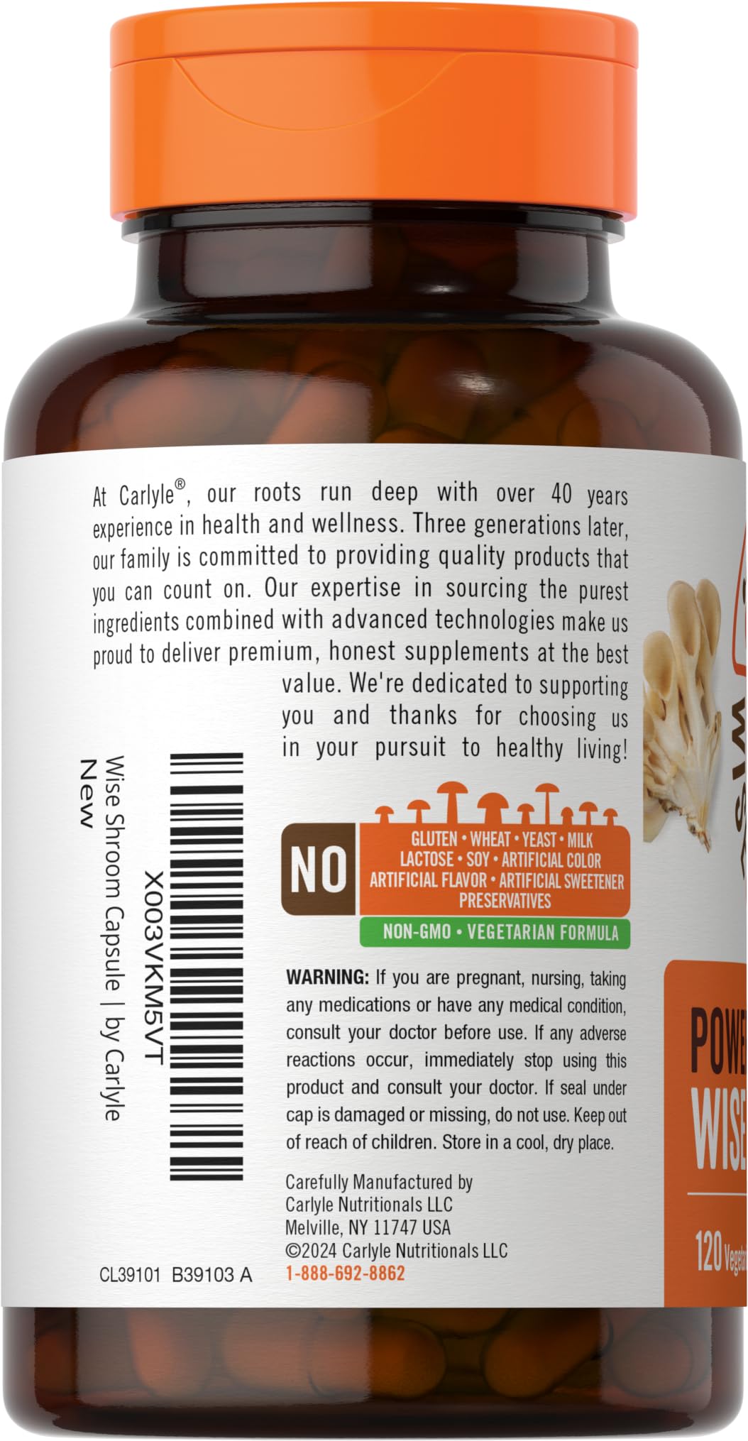 Carlyle mushrooms for immune support