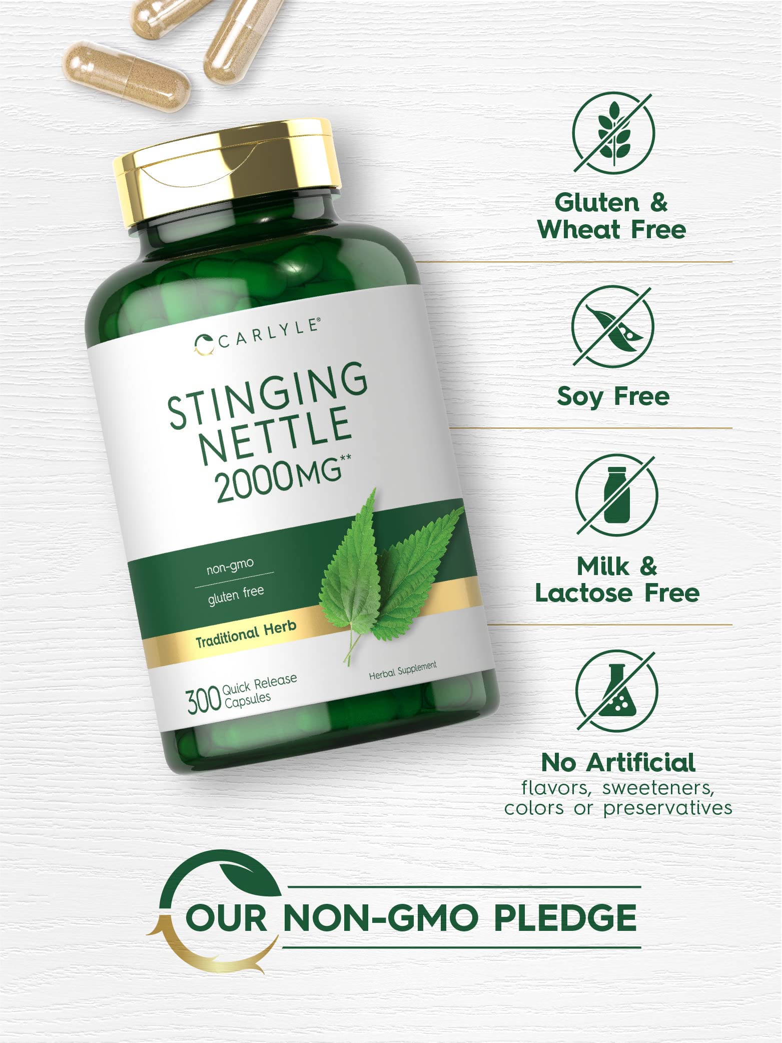 Carlyle nettle capsules for everyday use