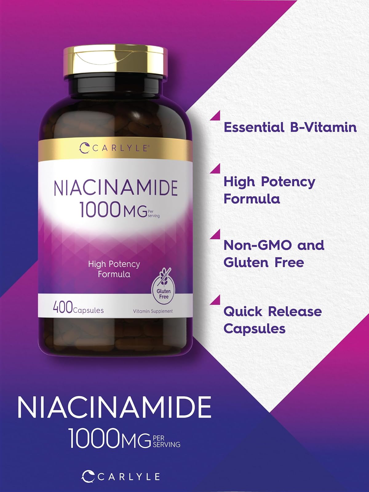 Carlyle niacinamide for energy support