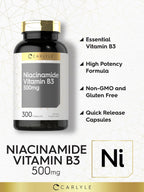 Carlyle niacinamide supports metabolism