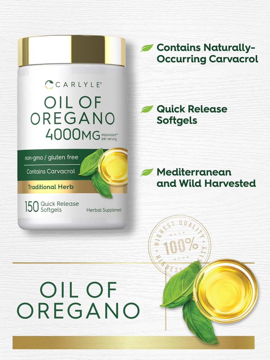 Carlyle oregano oil for wellness