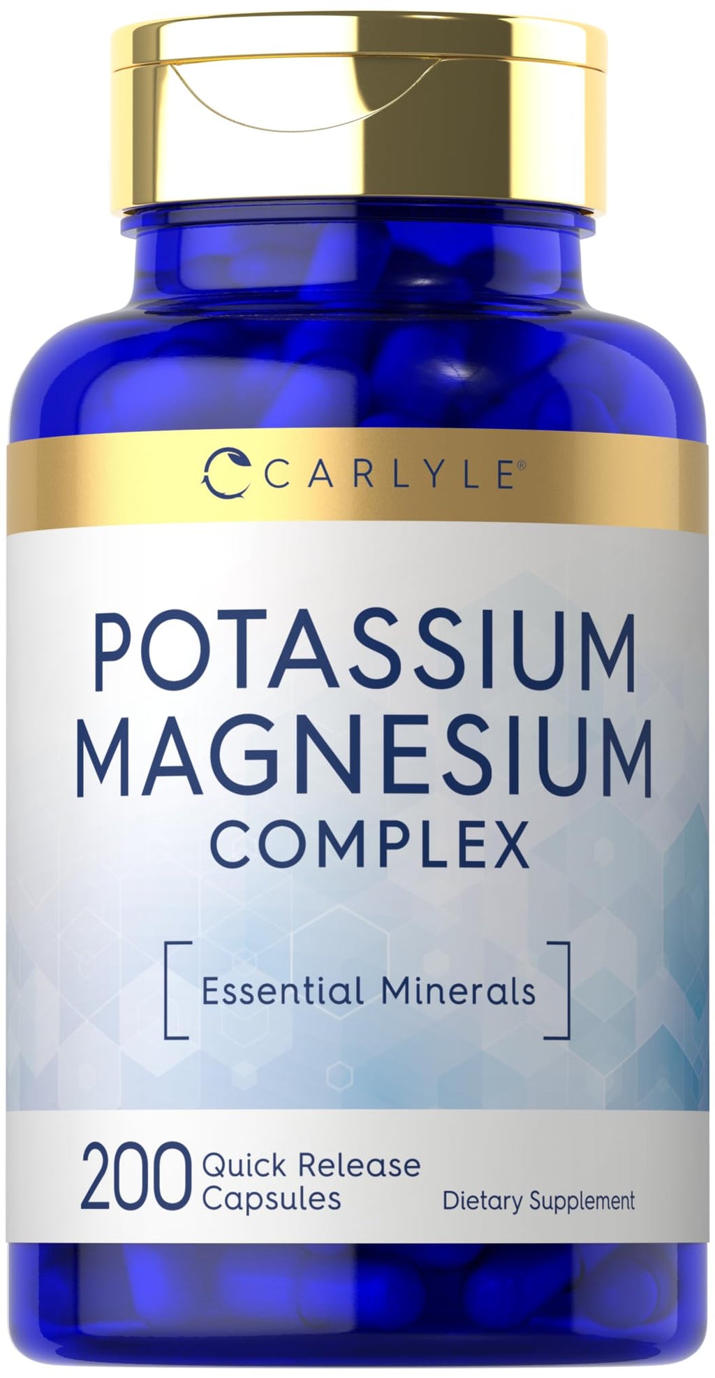 Carlyle potassium magnesium supplement capsules