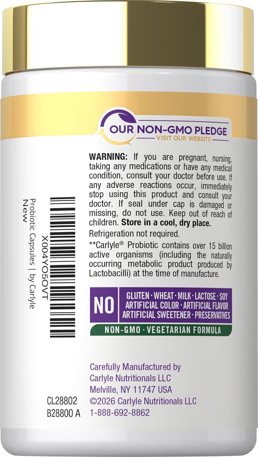 Carlyle probiotics for gut health