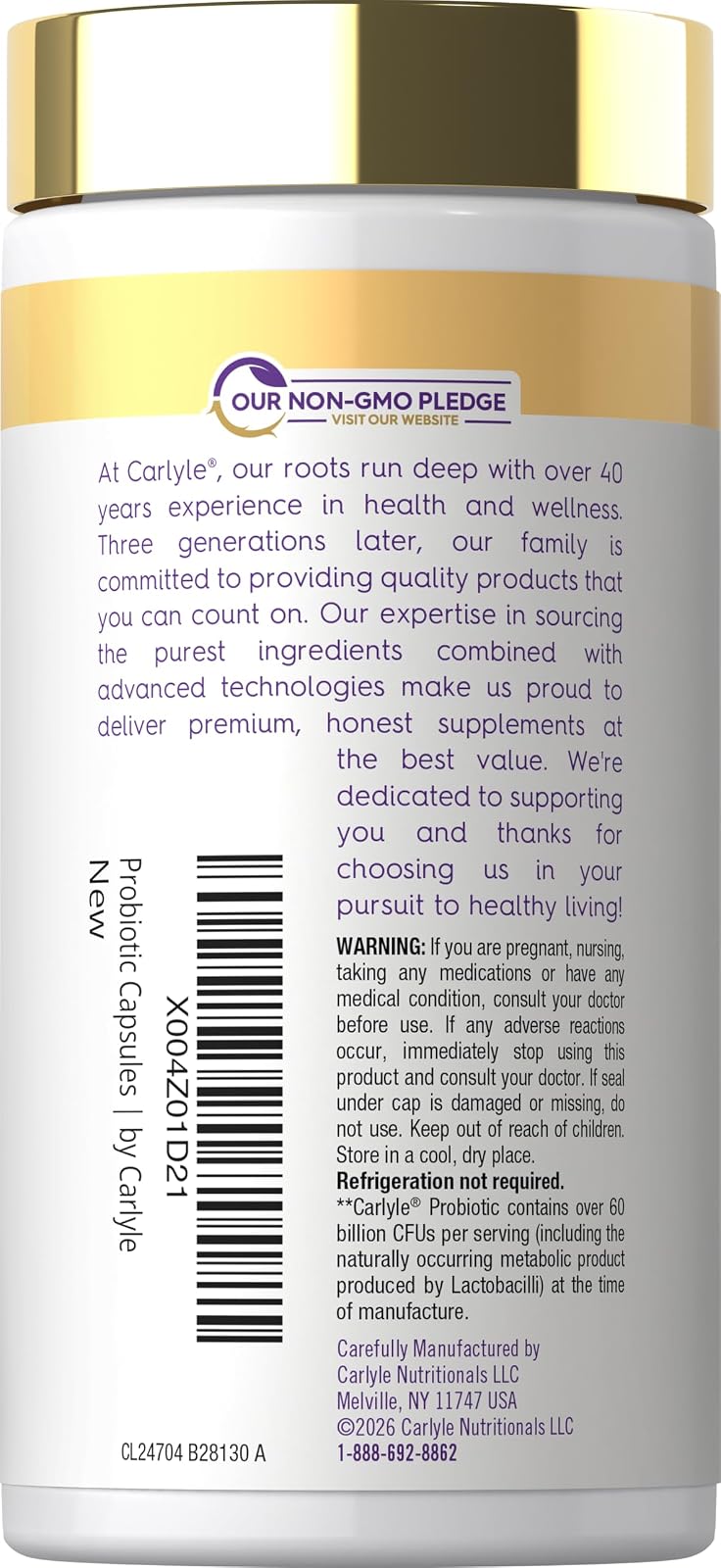 Carlyle probiotics support gut balance