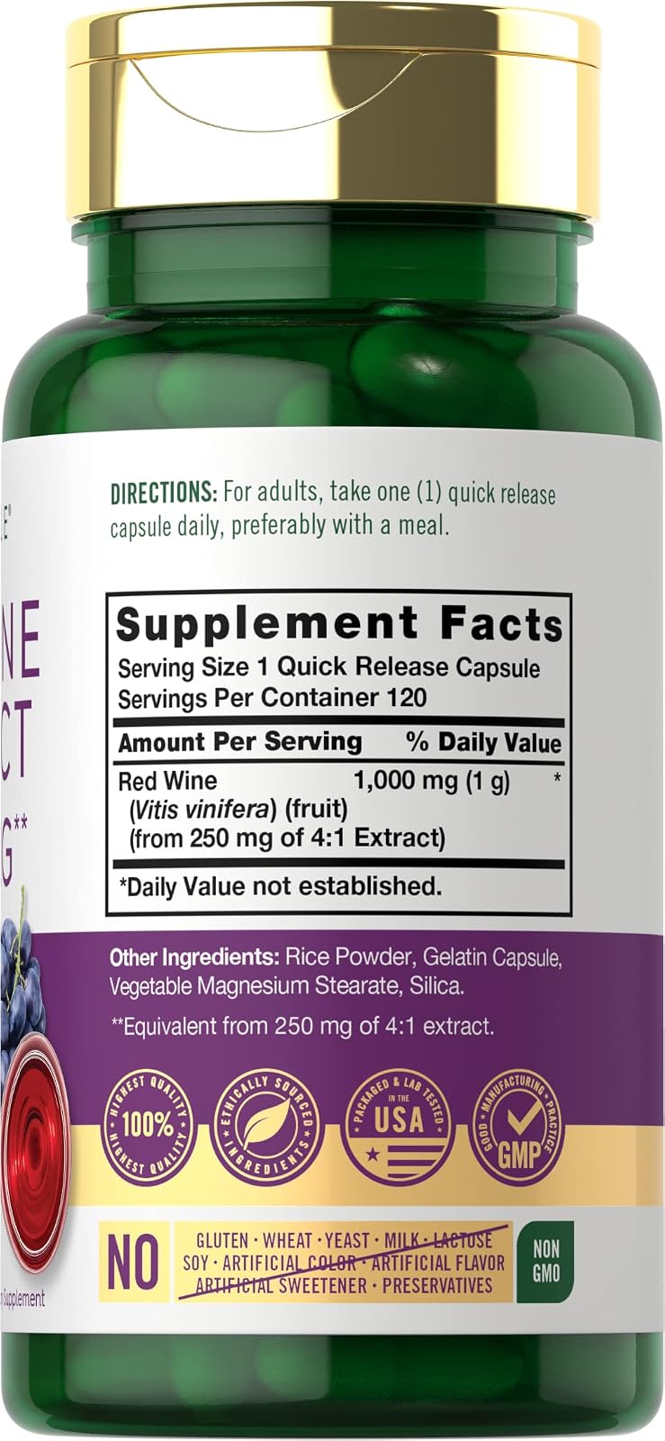 Carlyle red wine extract benefits