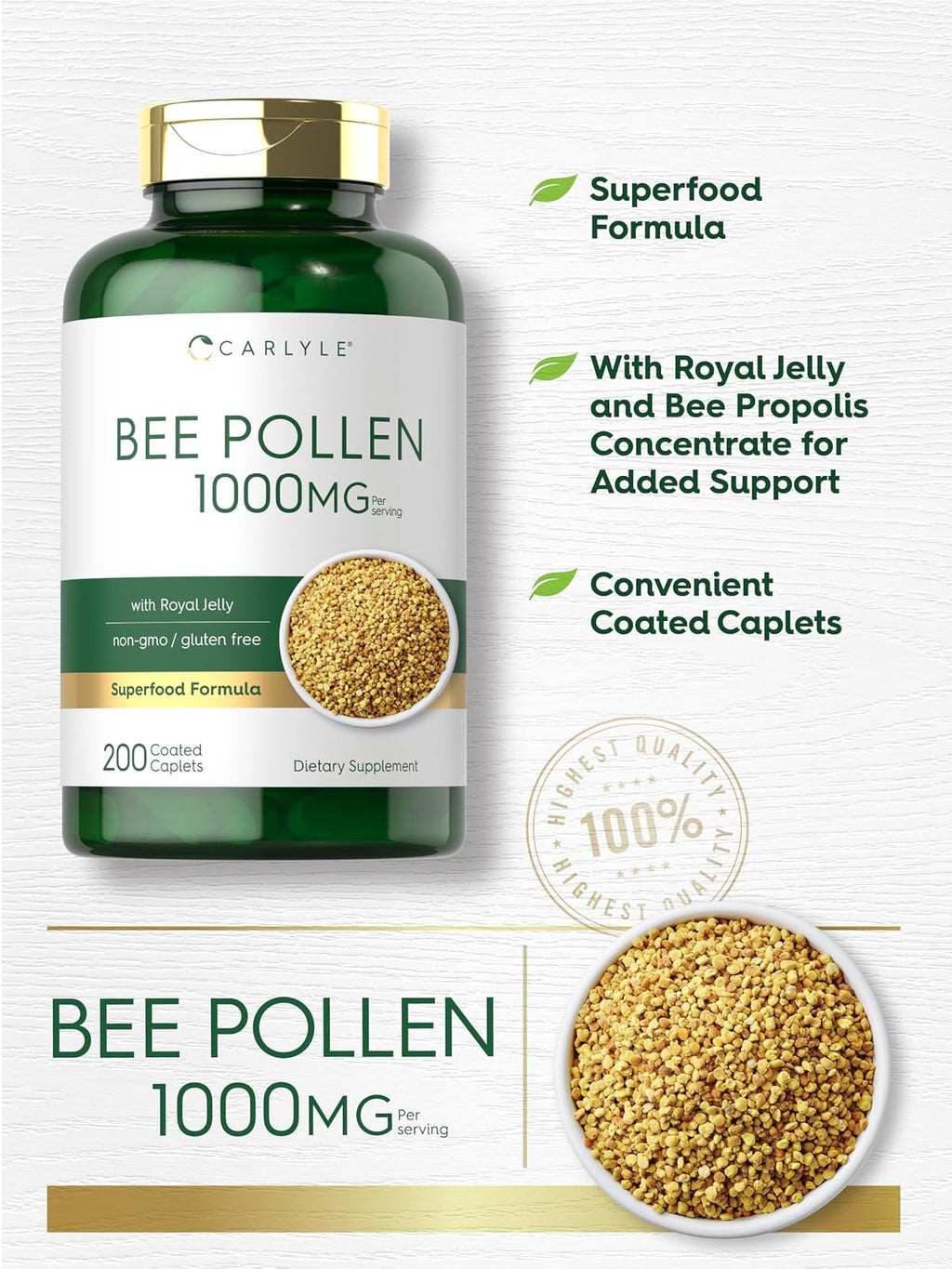Carlyle royal jelly for vitality