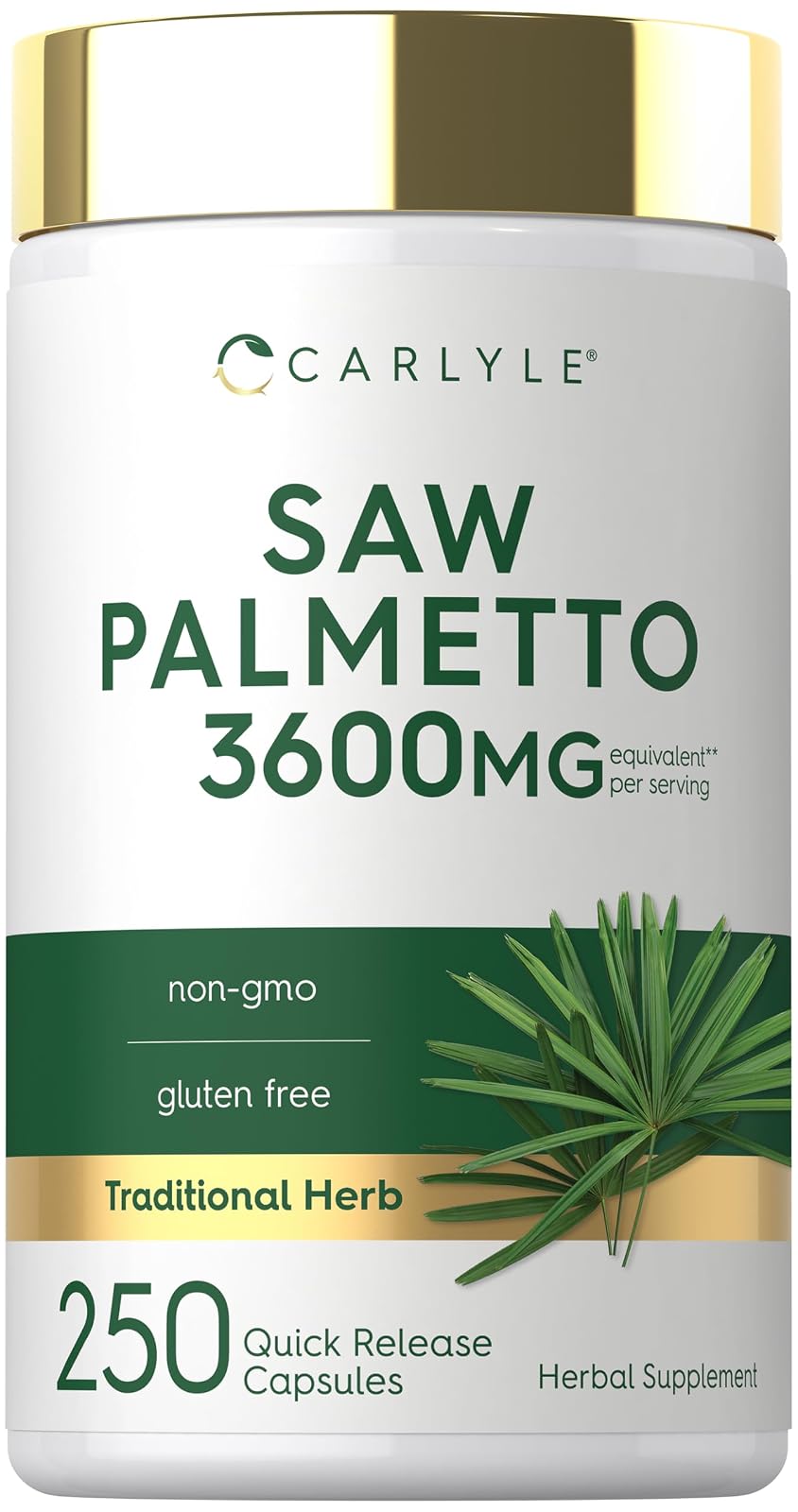Carlyle saw palmetto supplement capsules