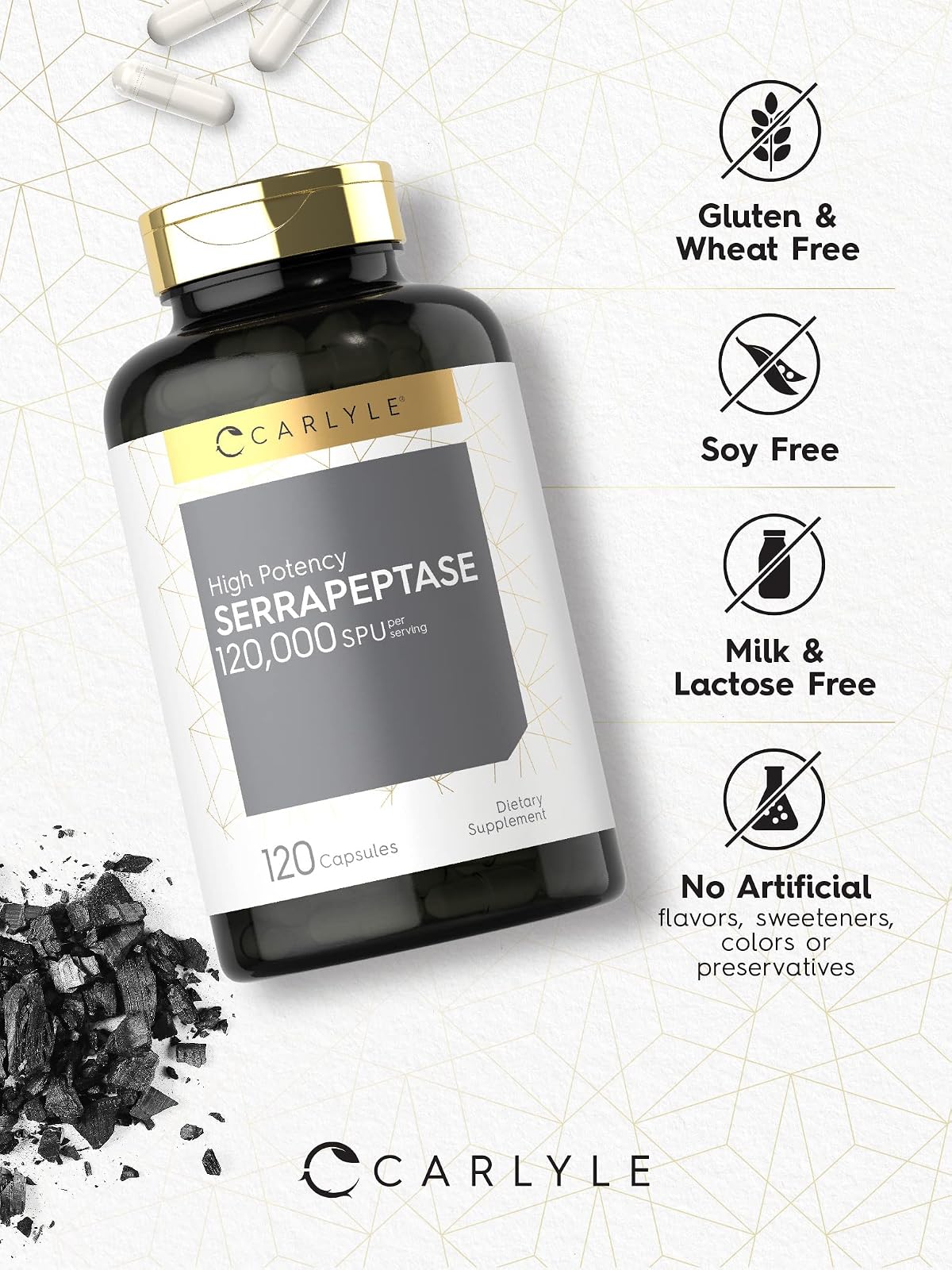 Carlyle Serrapeptase for inflammation relief