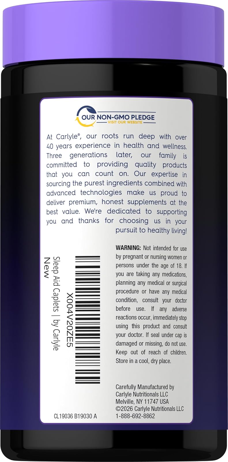 Carlyle sleep aid for restful nights