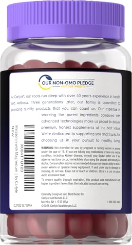 Carlyle sleep support melatonin gummies