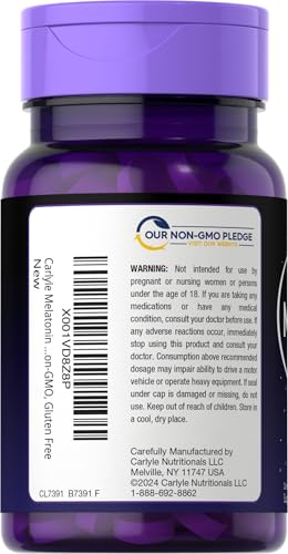 Carlyle sleep support melatonin tablets