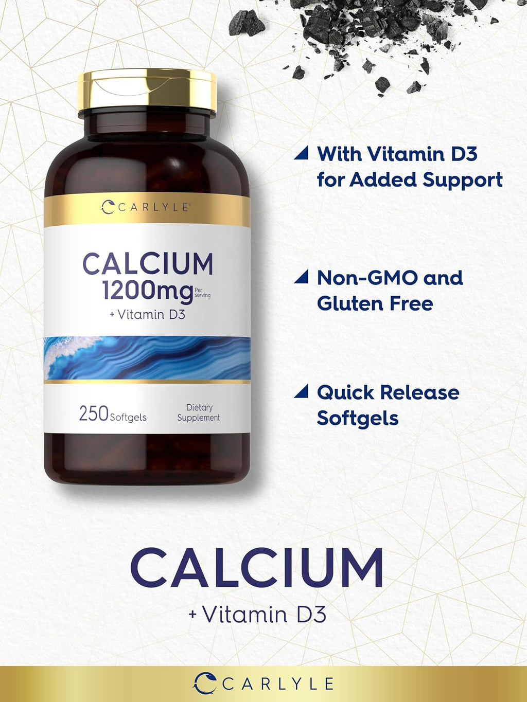 Carlyle softgels for daily calcium intake