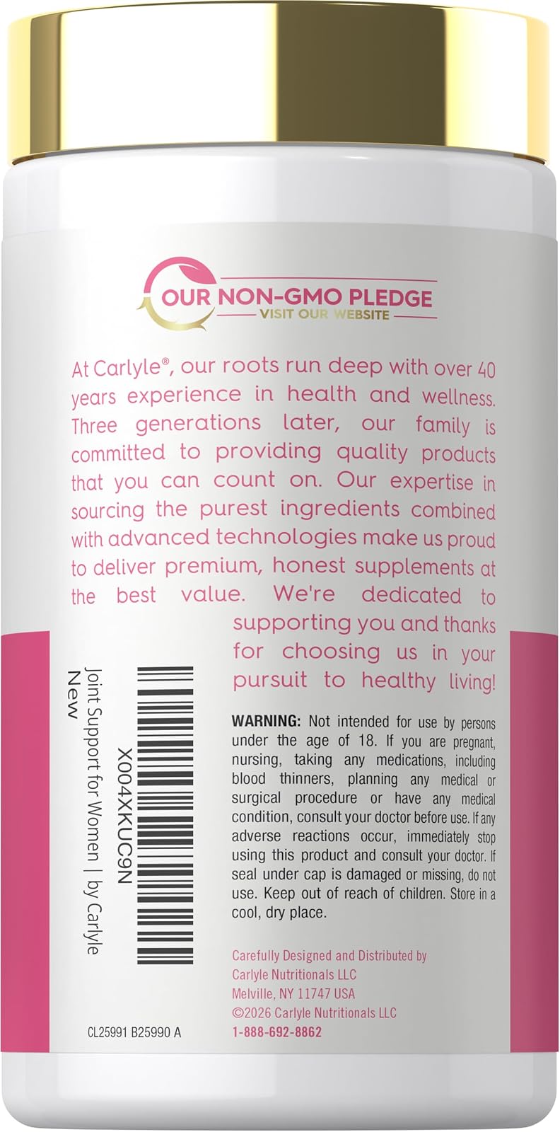 Carlyle softgels for healthy joints