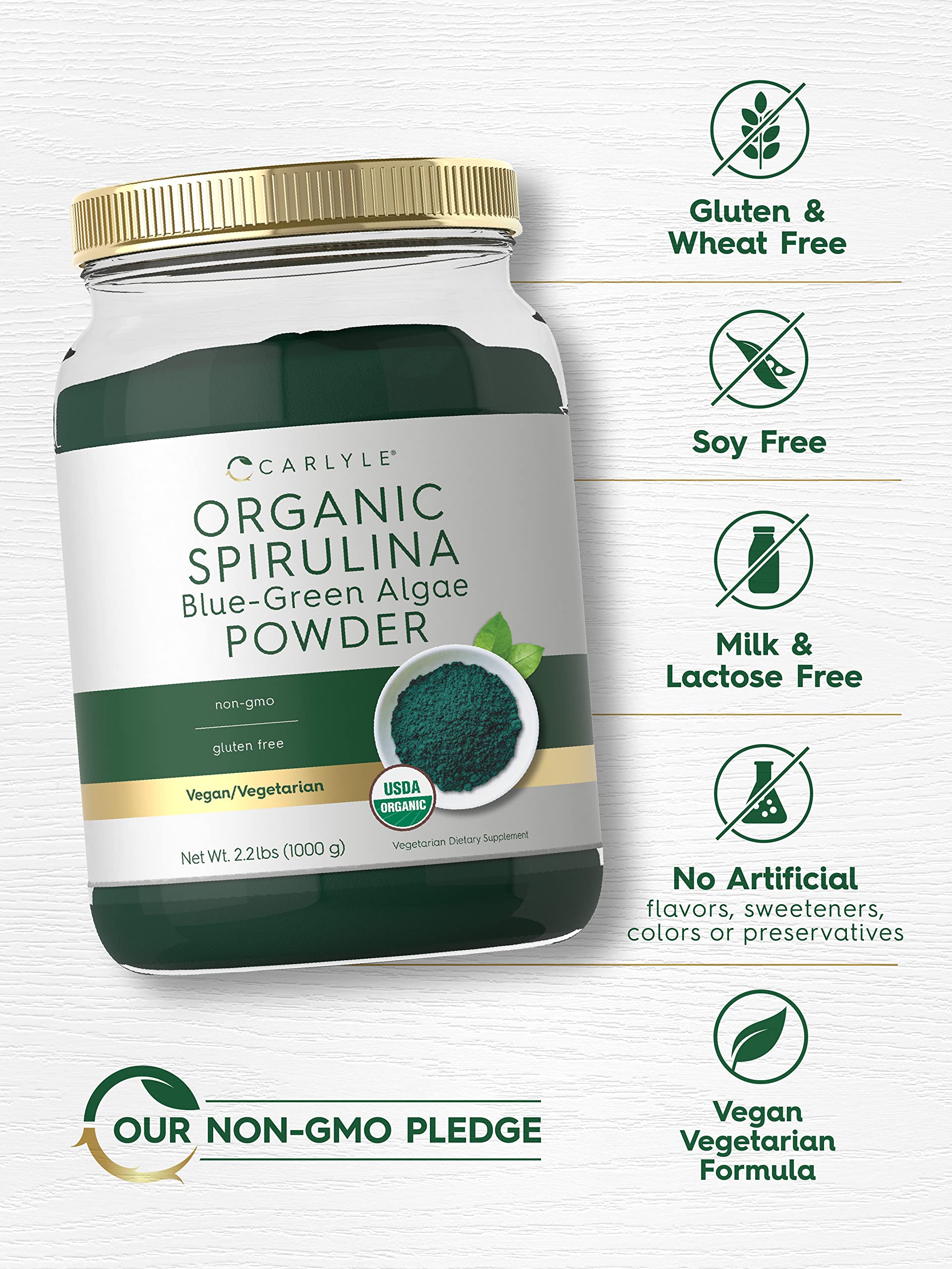 Carlyle spirulina for detoxification