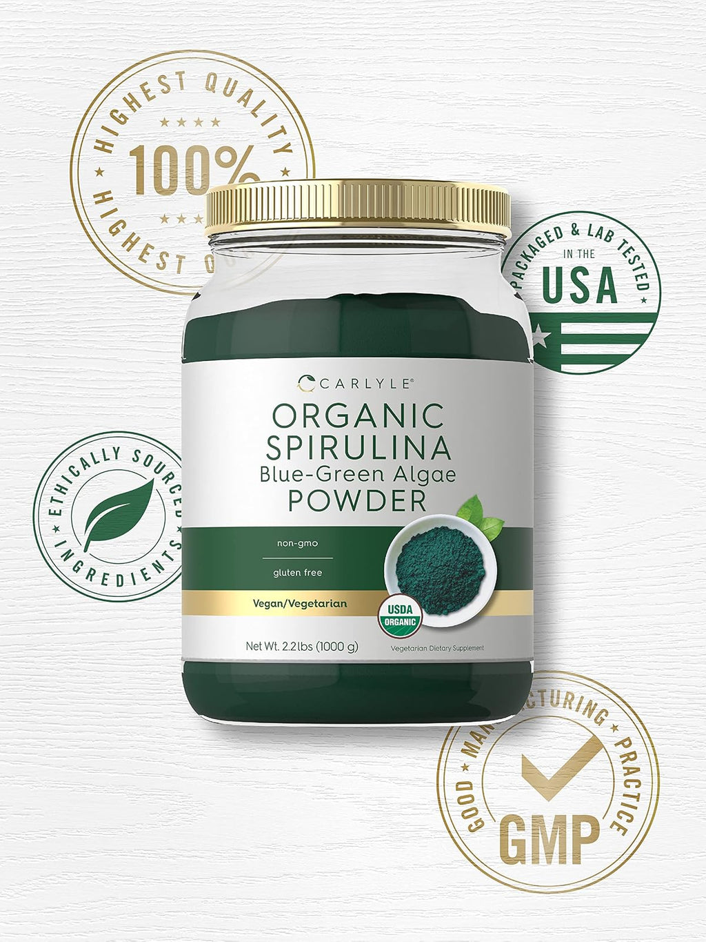 Carlyle spirulina for detoxifying greens