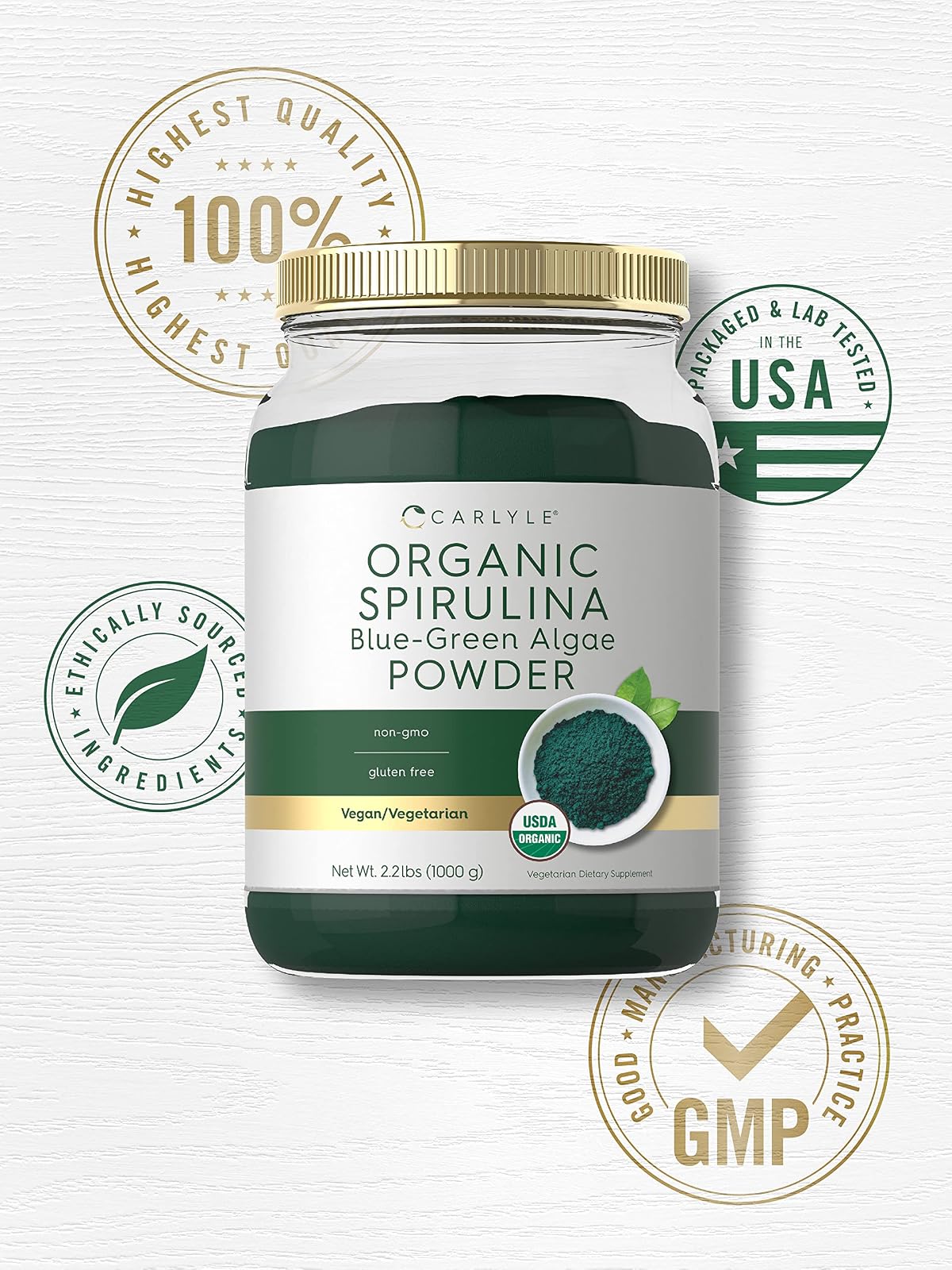 Carlyle spirulina for detoxifying greens
