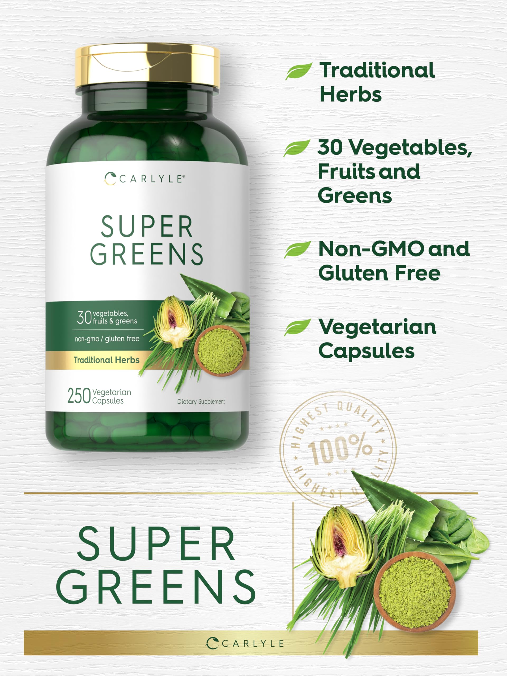 Carlyle Super Greens for immune support