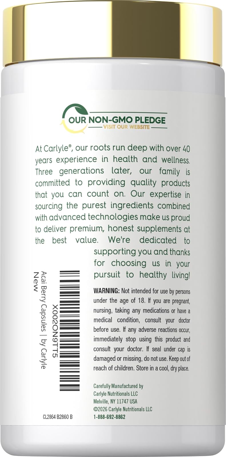 Carlyle superfood acai berry capsules