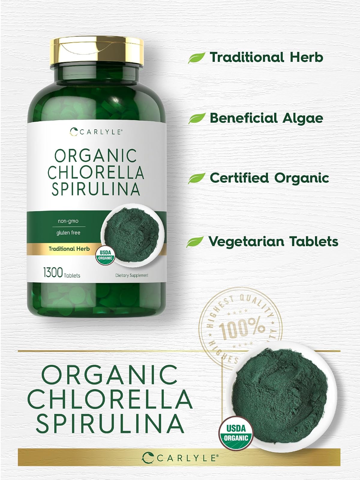 Carlyle superfoods chlorella spirulina