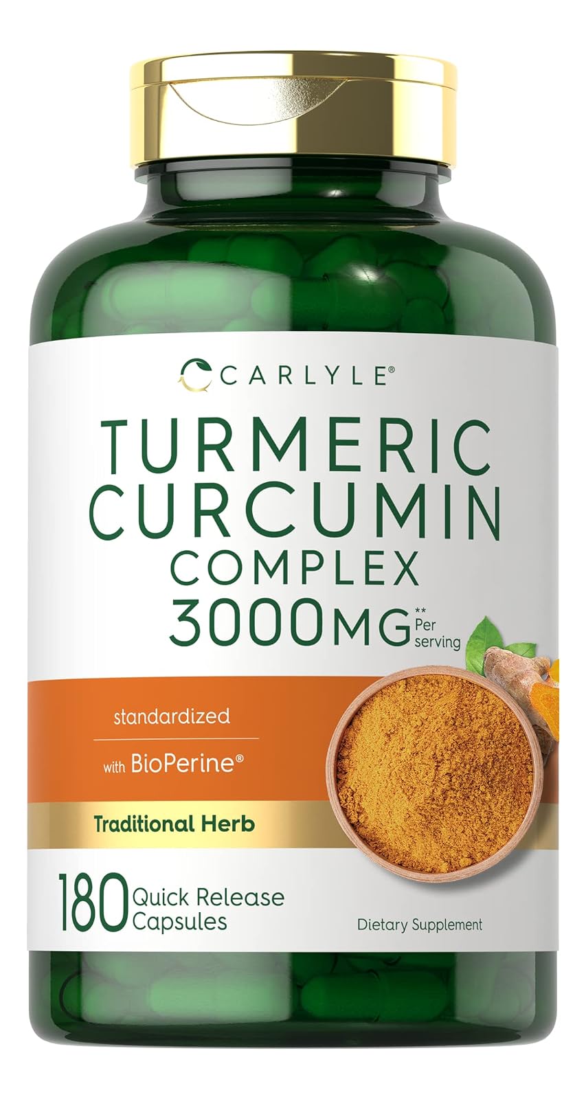 Carlyle turmeric curcumin capsules