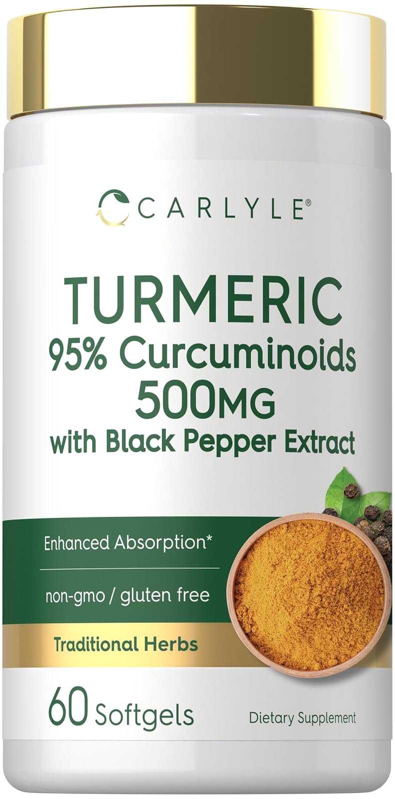 Carlyle turmeric curcumin softgels benefits