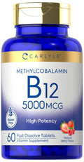 Carlyle Vitamin B12 5000 mcg tablets
