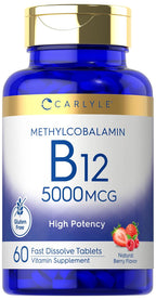 Carlyle Vitamin B12 5000 mcg tablets