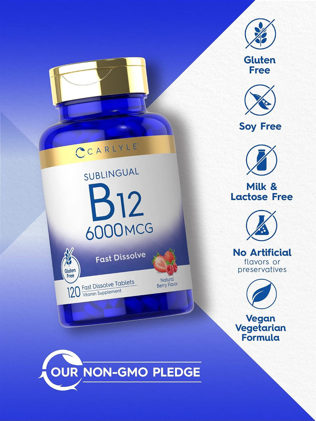 Carlyle vitamin B12 6000 mcg tablets