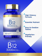 Carlyle Vitamin B12 for metabolism
