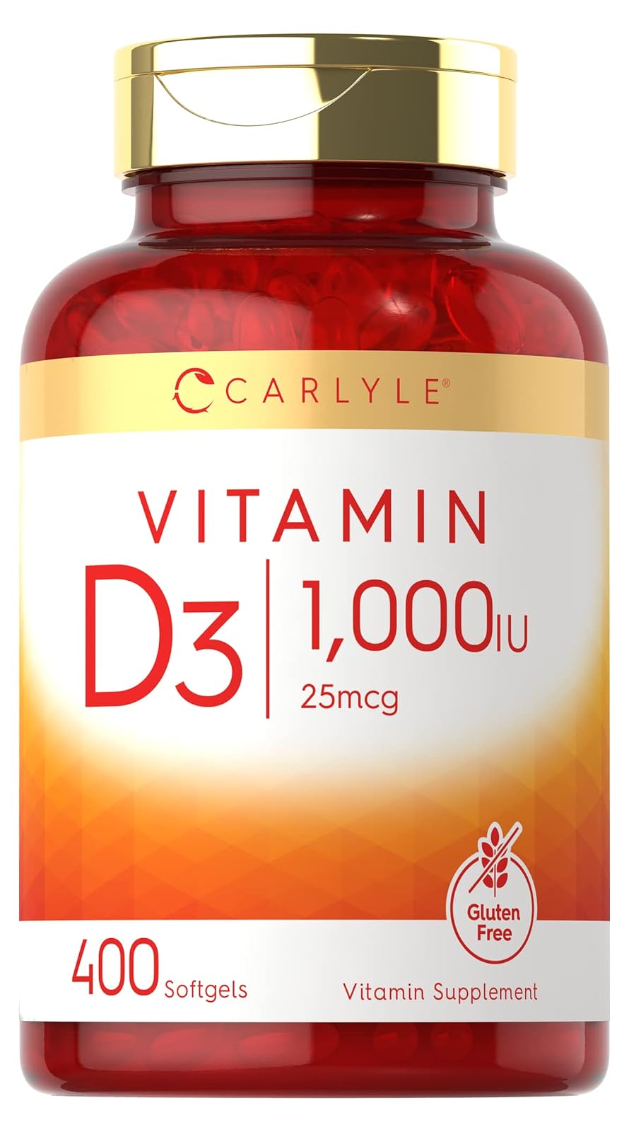Carlyle Vitamin D3 1000 IU softgels