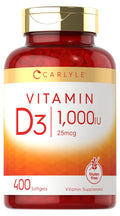 Carlyle Vitamin D3 1000 IU softgels