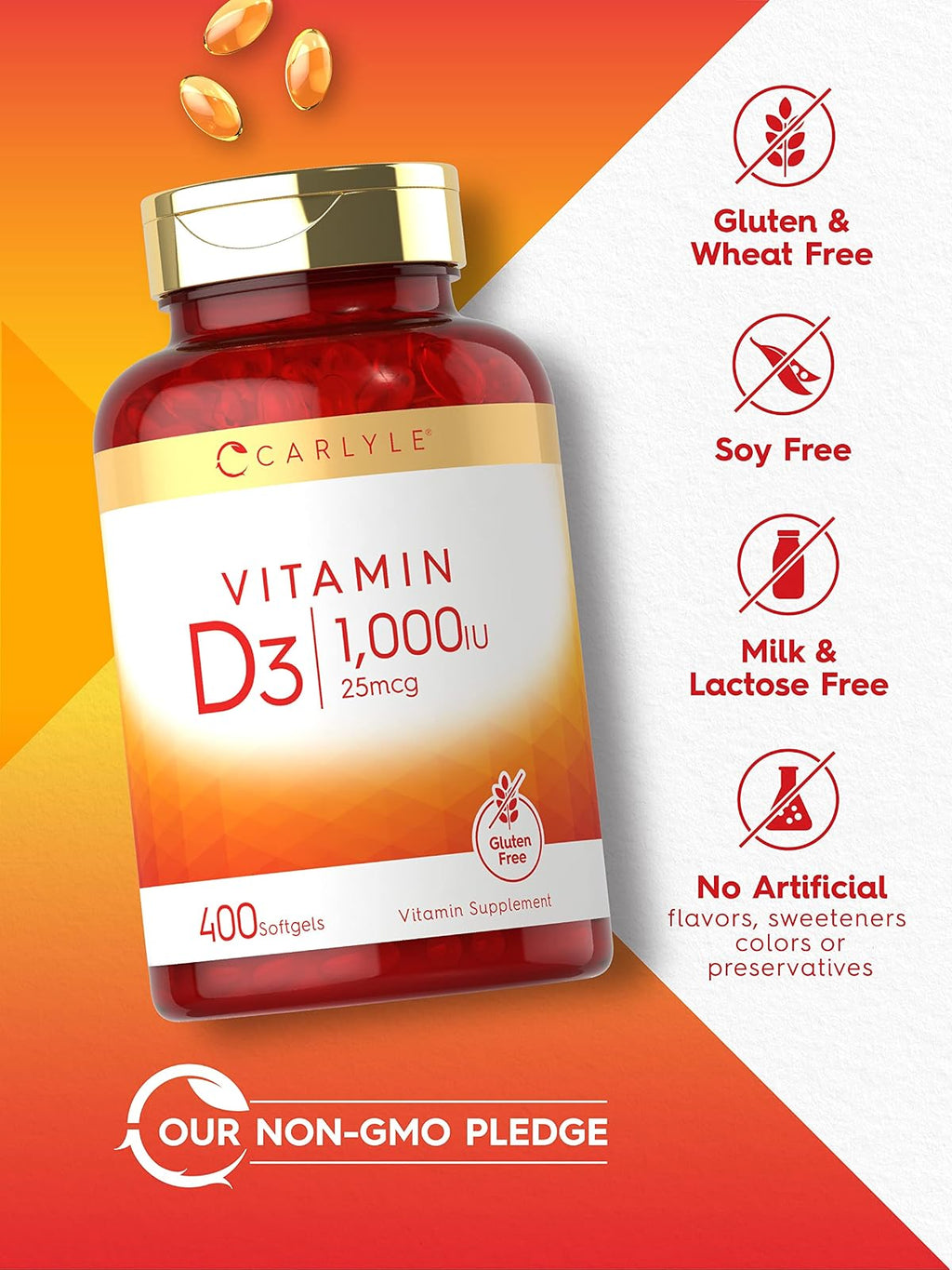 Carlyle Vitamin D3 for bone strength